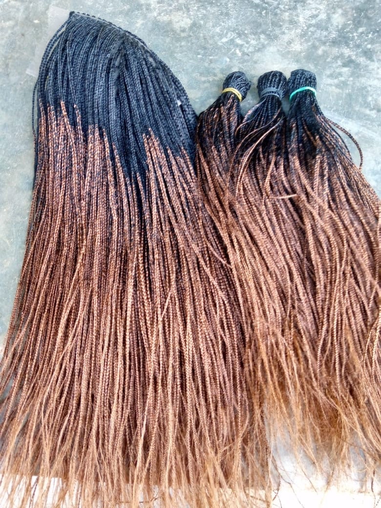 Micro Braids Sew-in Bundles With Matching Frontal or 6x6 Closure Colour ...