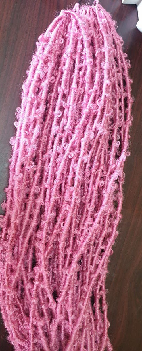 Pink Butterfly Locs Prelooped Crochet Locs Handmade - Etsy