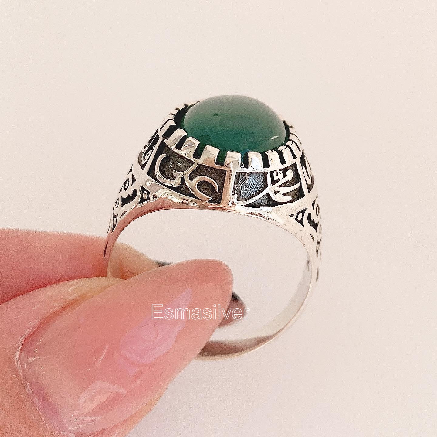 God Shia Allah Ali Hassan Fatemeh Hussein Ring Men's - Etsy UK