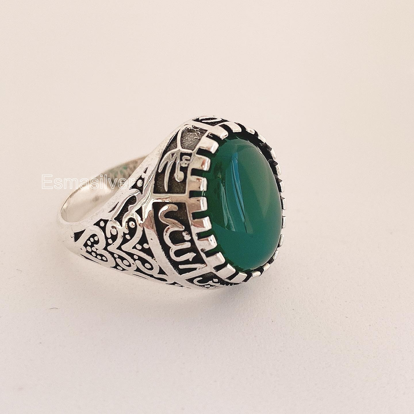 God Shia Allah Ali Hassan Fatemeh Hussein Ring Men's - Etsy UK