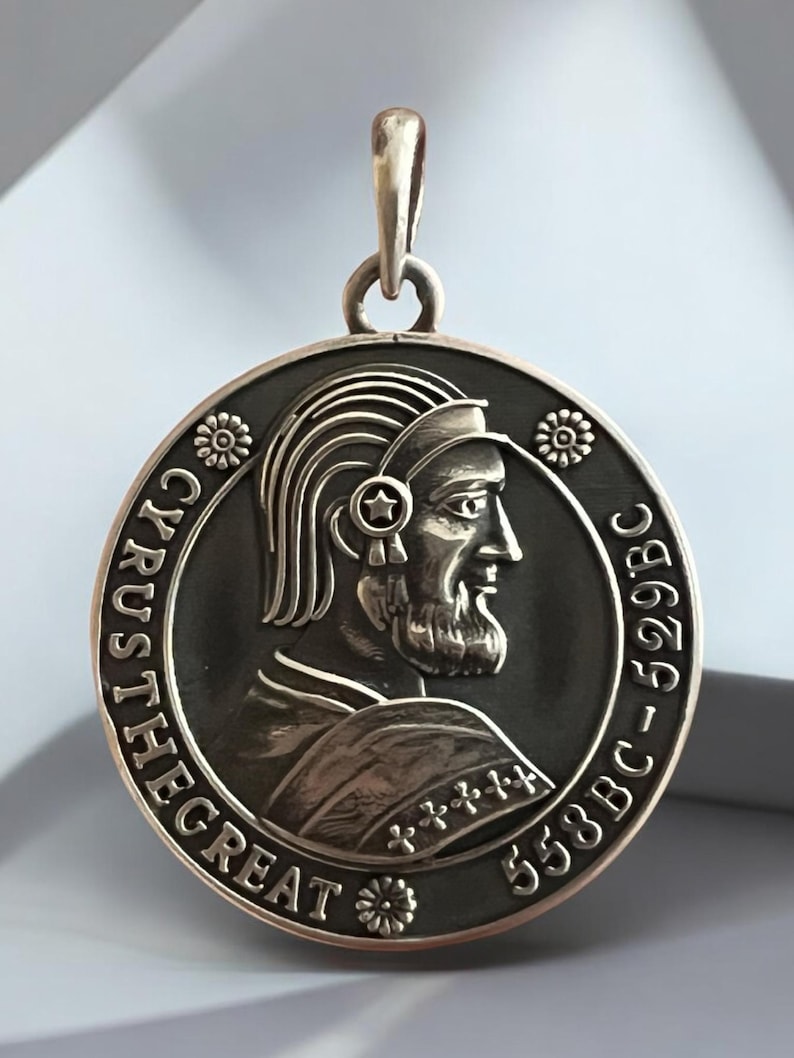 Cyrus the Great Kourosh Persian King ,prince Persia Favahar 925 Silver ...