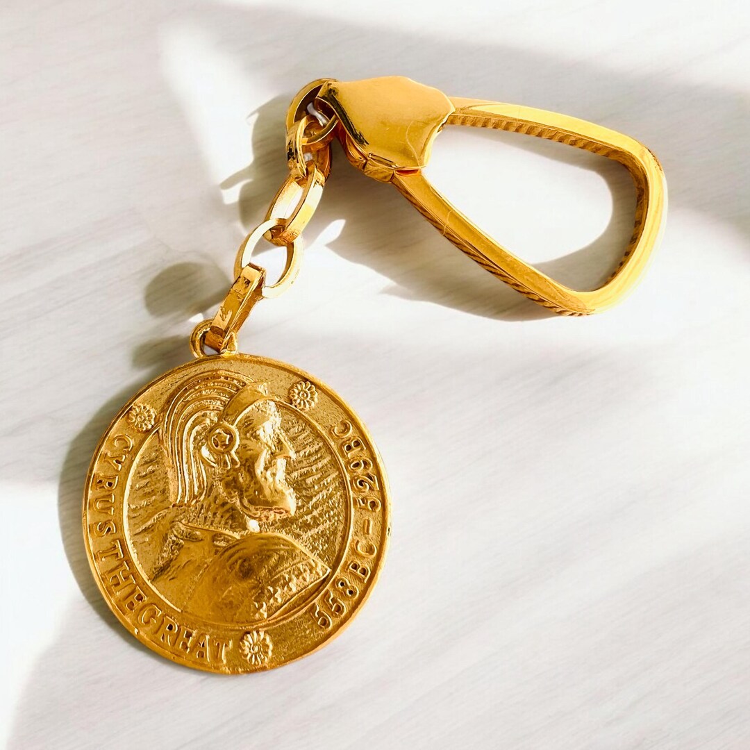 Vermeil Gold Plated Persia Cyrus the Great Kourosh Persian King ,prince ...