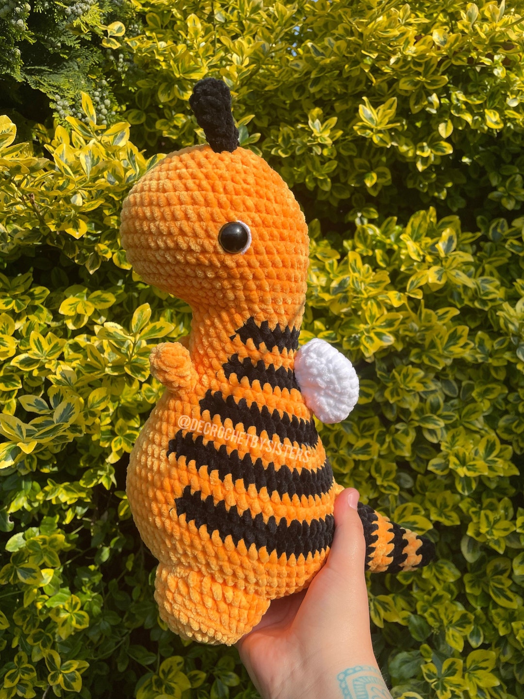 Crochet Bee Dinosaur, Dinosaur Plushie, Handmade Plush Toy - Etsy