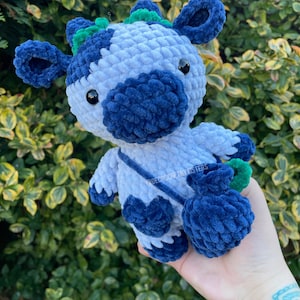 Crochet Cow, Blueberry Cow Plushie, Cow Plushie, Crochet Cow Plush - Etsy