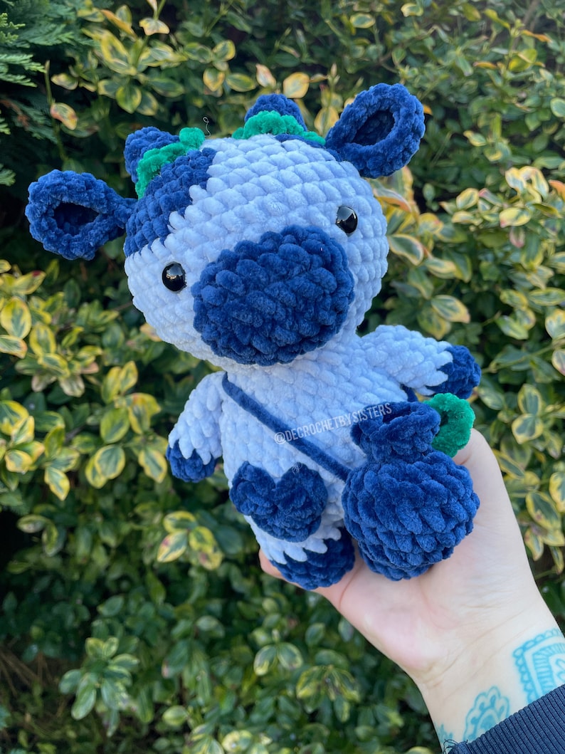 Crochet Cow Blueberry Cow Plushie Cow Plushie Crochet Cow - Etsy