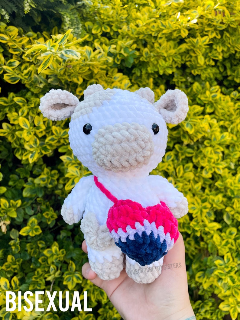 Crochet Cow Pride Flags Cow Plushie Cow Plushie Crochet Cow - Etsy