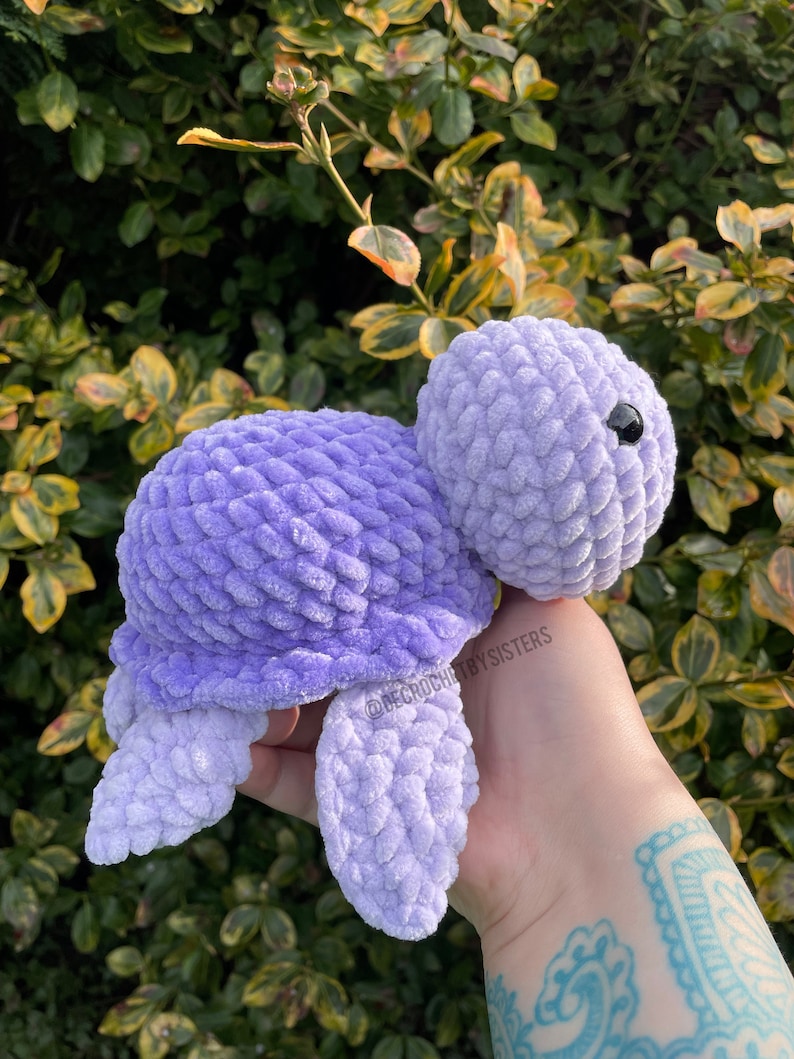 Crochet Sea Turtle Plushie Cute Amigurumi Stuffed Animal - Etsy