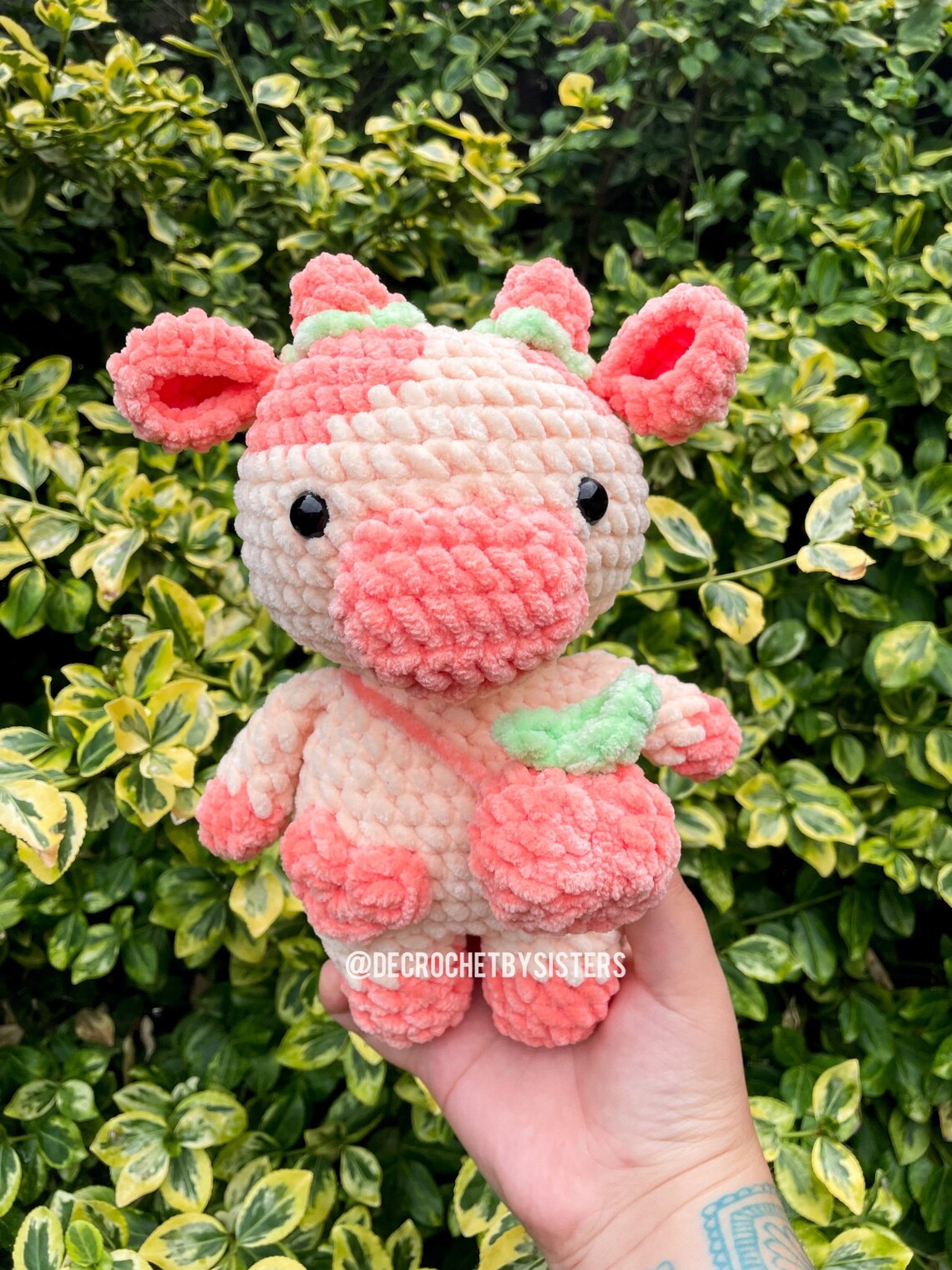 Crochet Cow Peach Cow Plushie Cow Plushie Crochet Cow Plush - Etsy