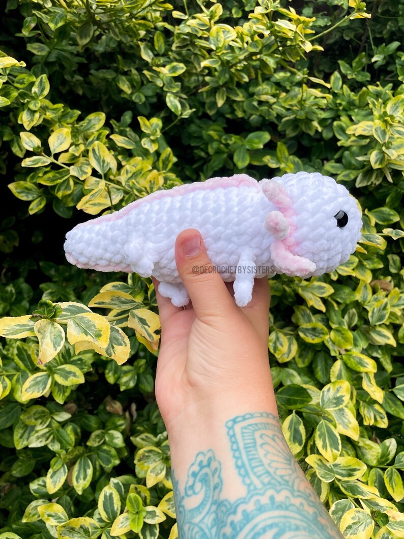 Crochet Axolotl Laying Axolotl Plushie Axolotl Plush Toy - Etsy