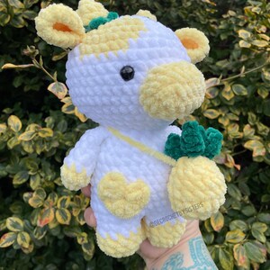Crochet Cow, Pineapple Cow Plushie, Cow Plushie, Crochet Cow Plush - Etsy