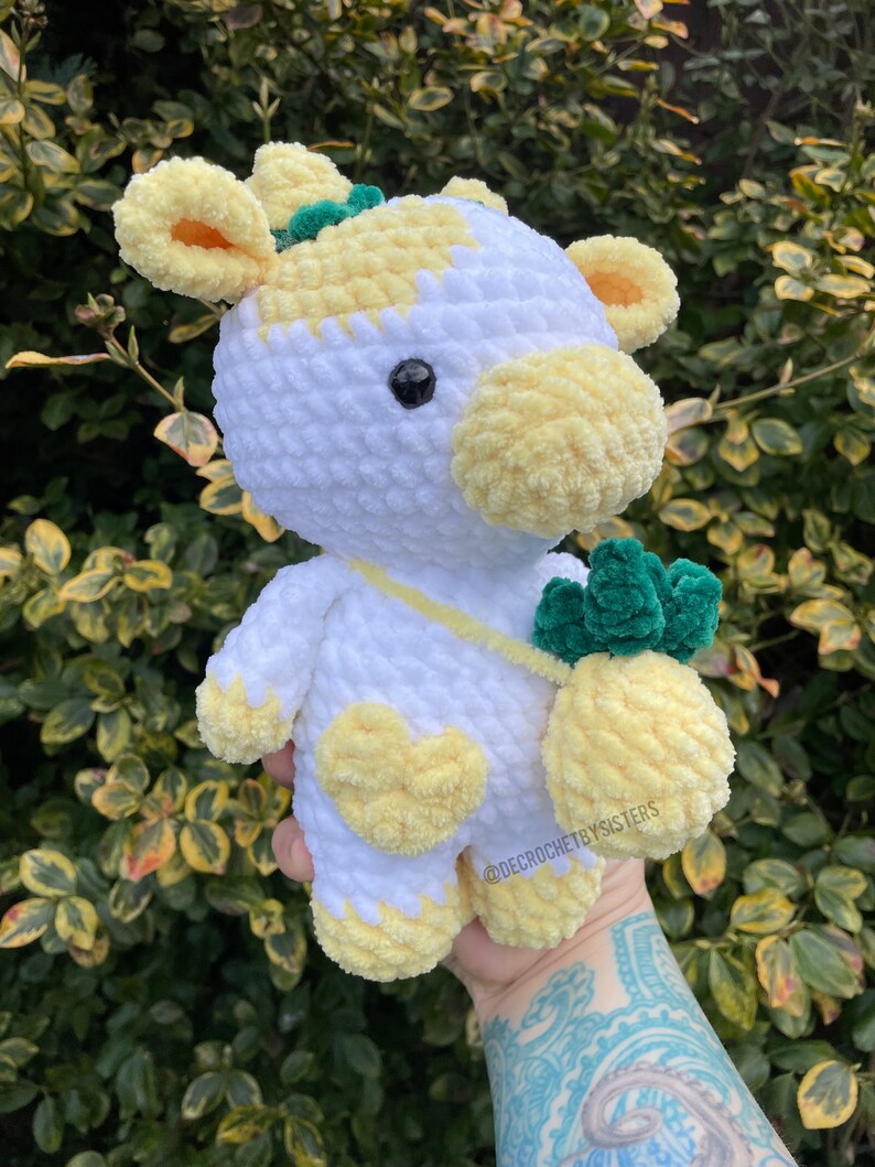 Crochet Cow Pineapple Cow Plushie Cow Plushie Crochet Cow - Etsy