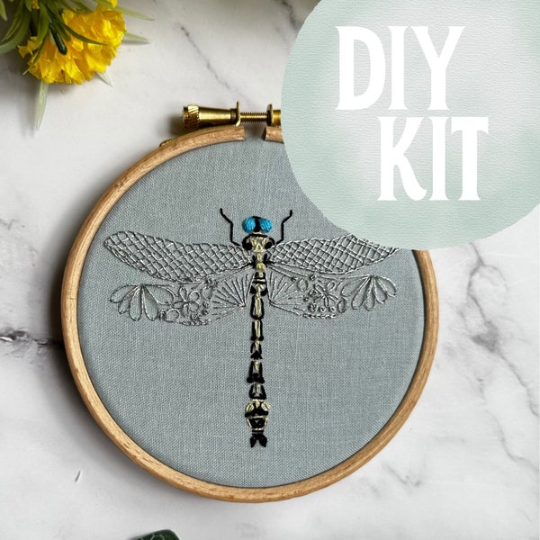 Dragonfly Embroidery Kit - Etsy