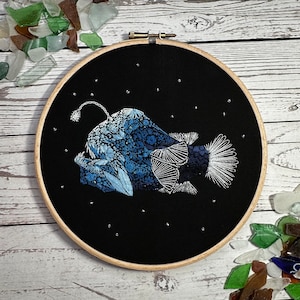 Digital PDF Pattern Deep Sea Anglerfish, PDF Guide, Instant Download ...