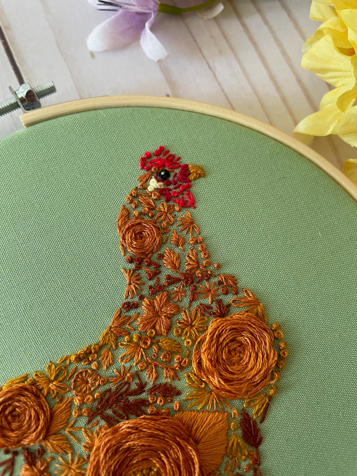 Digital PDF Pattern Farm Floral Chicken PDF Guide Instant - Etsy