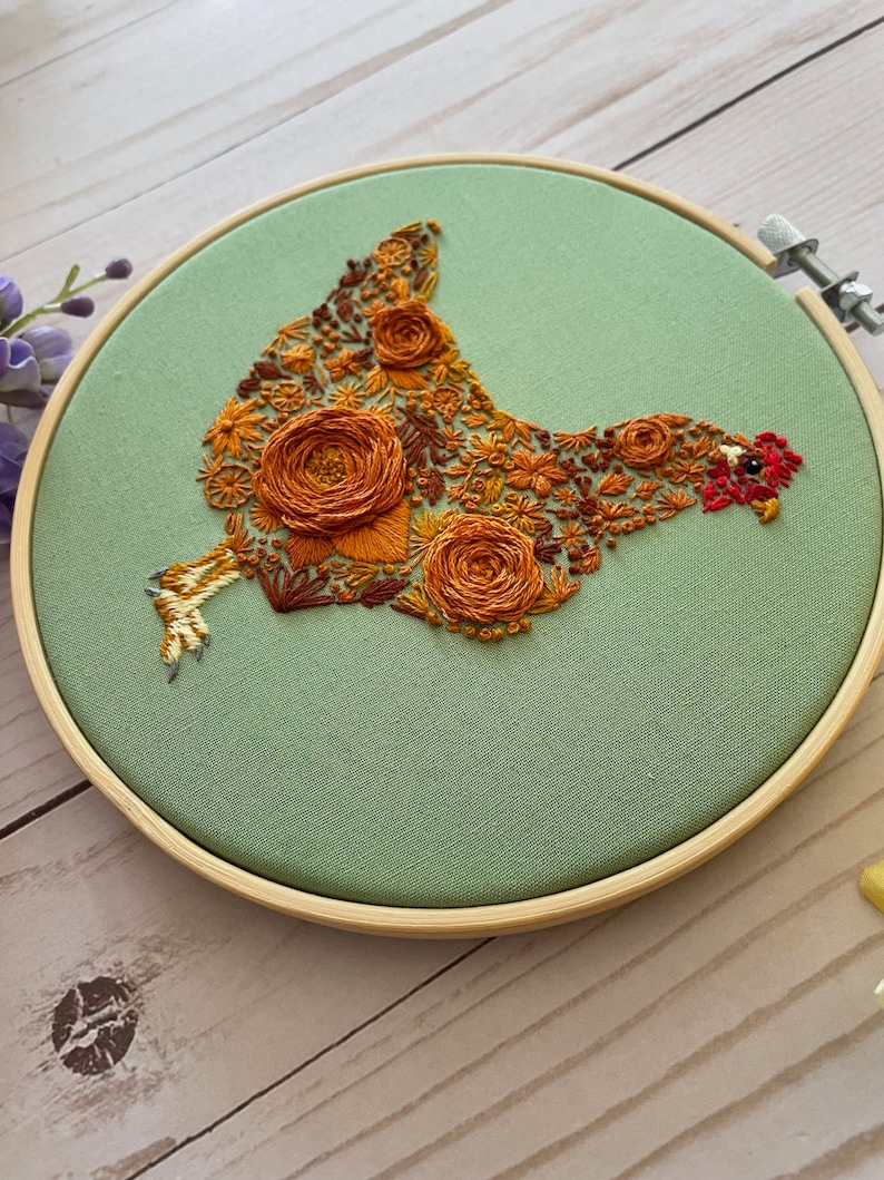 Digital PDF Pattern Farm Floral Chicken PDF Guide Instant - Etsy