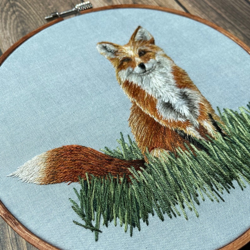 Red Fox Guide PDF Pattern Hand Embroidery Digital Download - Etsy