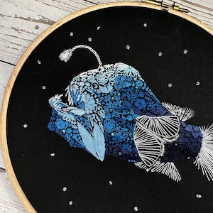 Digital PDF Pattern Deep Sea Anglerfish, PDF Guide, Instant Download ...