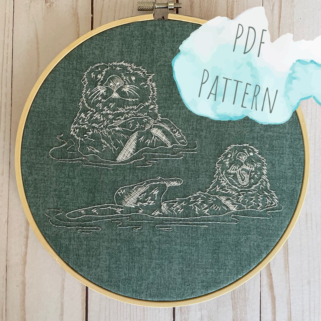 Sea Otter Guide PDF Pattern - Hand Embroidery - Digital Download ...
