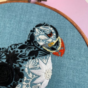 Digital PDF Pattern Atlantic Puffin Floral, PDF Guide, Instant Download ...