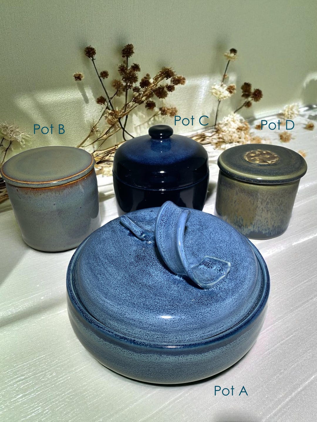 Hand Thrown Ceramic Trinket Jar: Lidded Pottery Jewelry Pot - Etsy