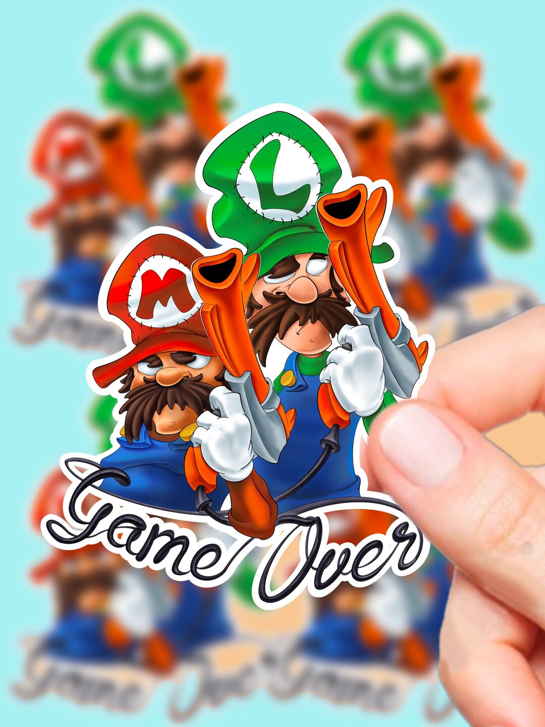 Game Over Vinyl Sticker - Etsy