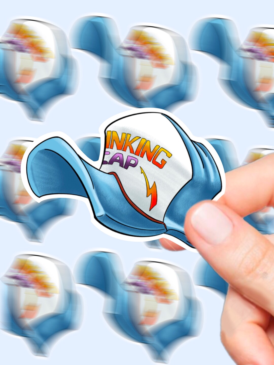 Thinking Cap Vinyl Sticker - Etsy