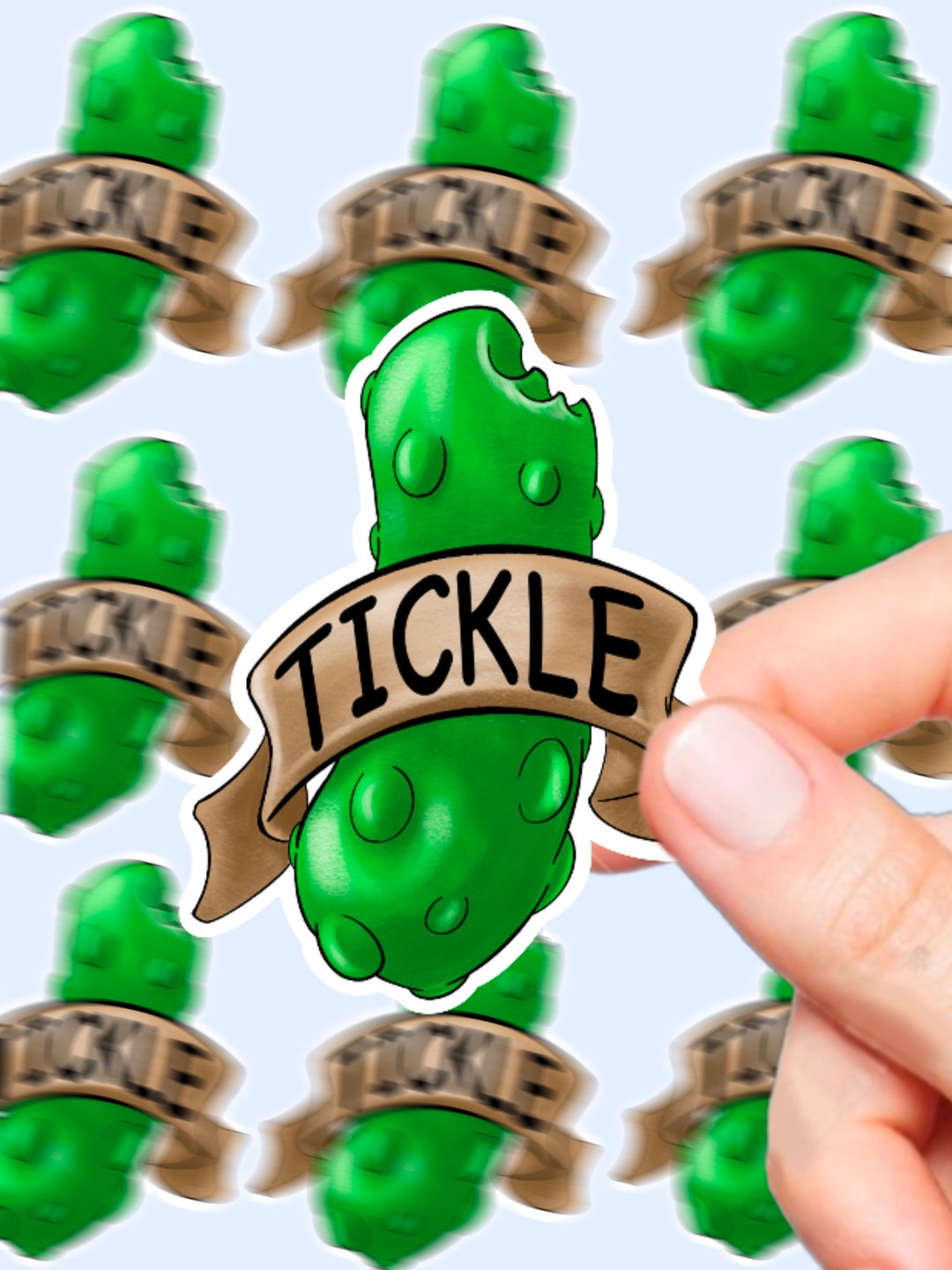 Tickle My Pickle Sticker - Etsy