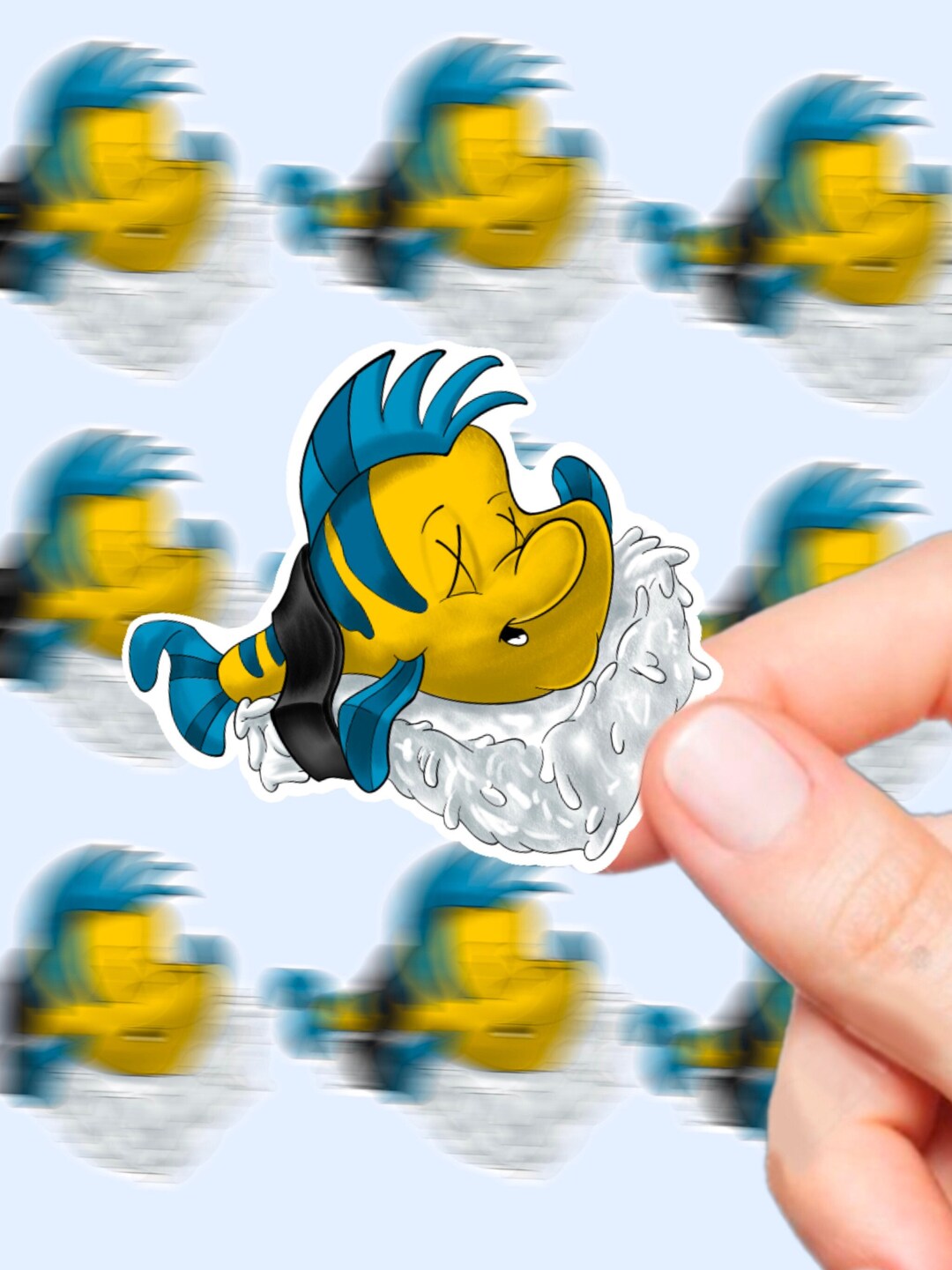 Flounder Sushi Sticker - Etsy