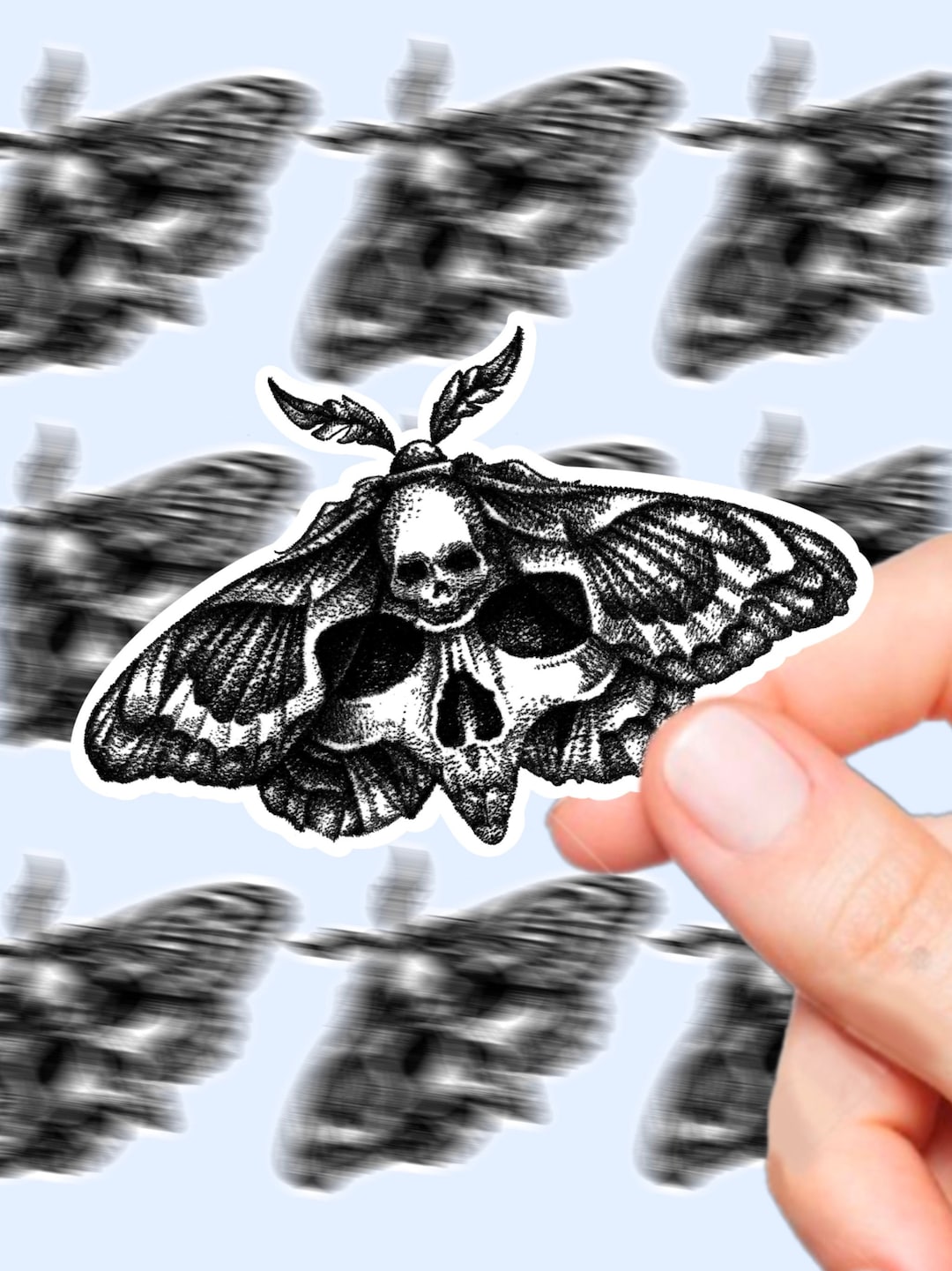 Death Moth Vinyl Sticker - Etsy
