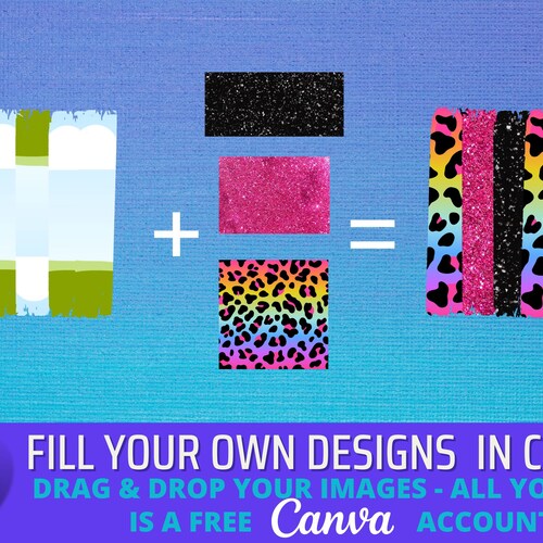 Canva Drag And Drop Brush Stroke Template Editable Editable Etsy