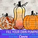3 Pumpkin Canva Template, Fall, Halloween, Pumpkins, Editable, Frame ...