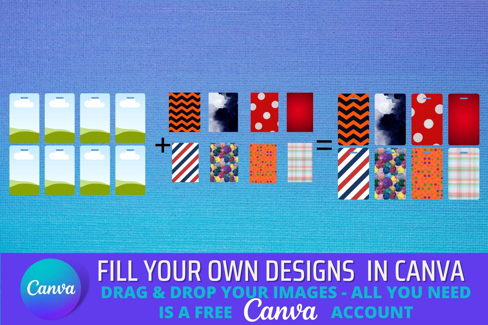 Canva ID Badge Frame Template, Drag and Drop, Editable, Digital Design ...