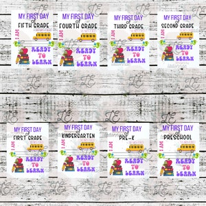 My First Day of .... BUNDLE Personalized First Second Third - Etsy