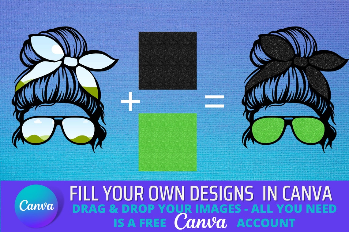 CANVA Family Life Frames, Drag and Drop, Canva Template, Messy Bun, Kid ...