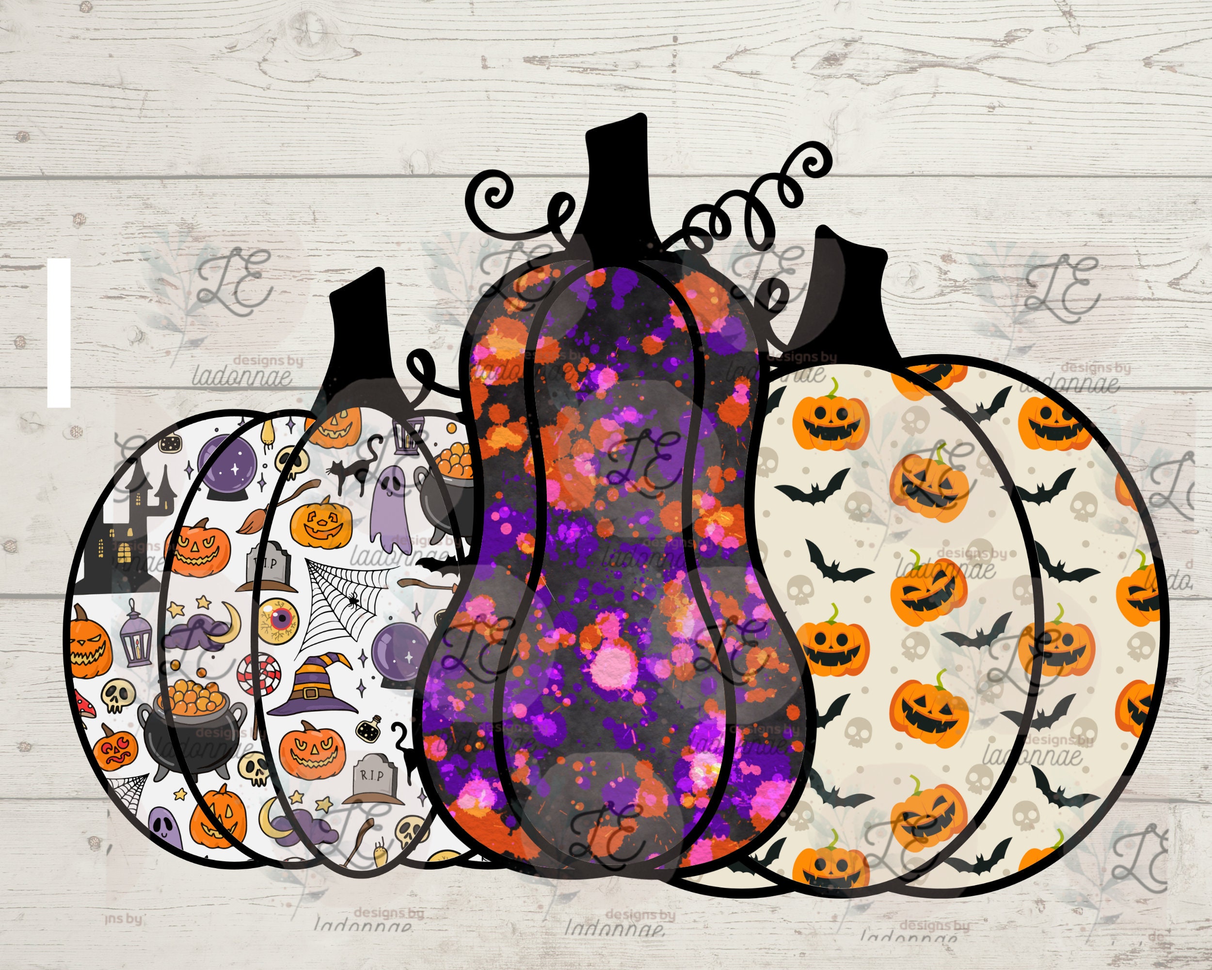 3 Pumpkin Canva Template, Fall, Halloween, Pumpkins, Editable, Frame ...