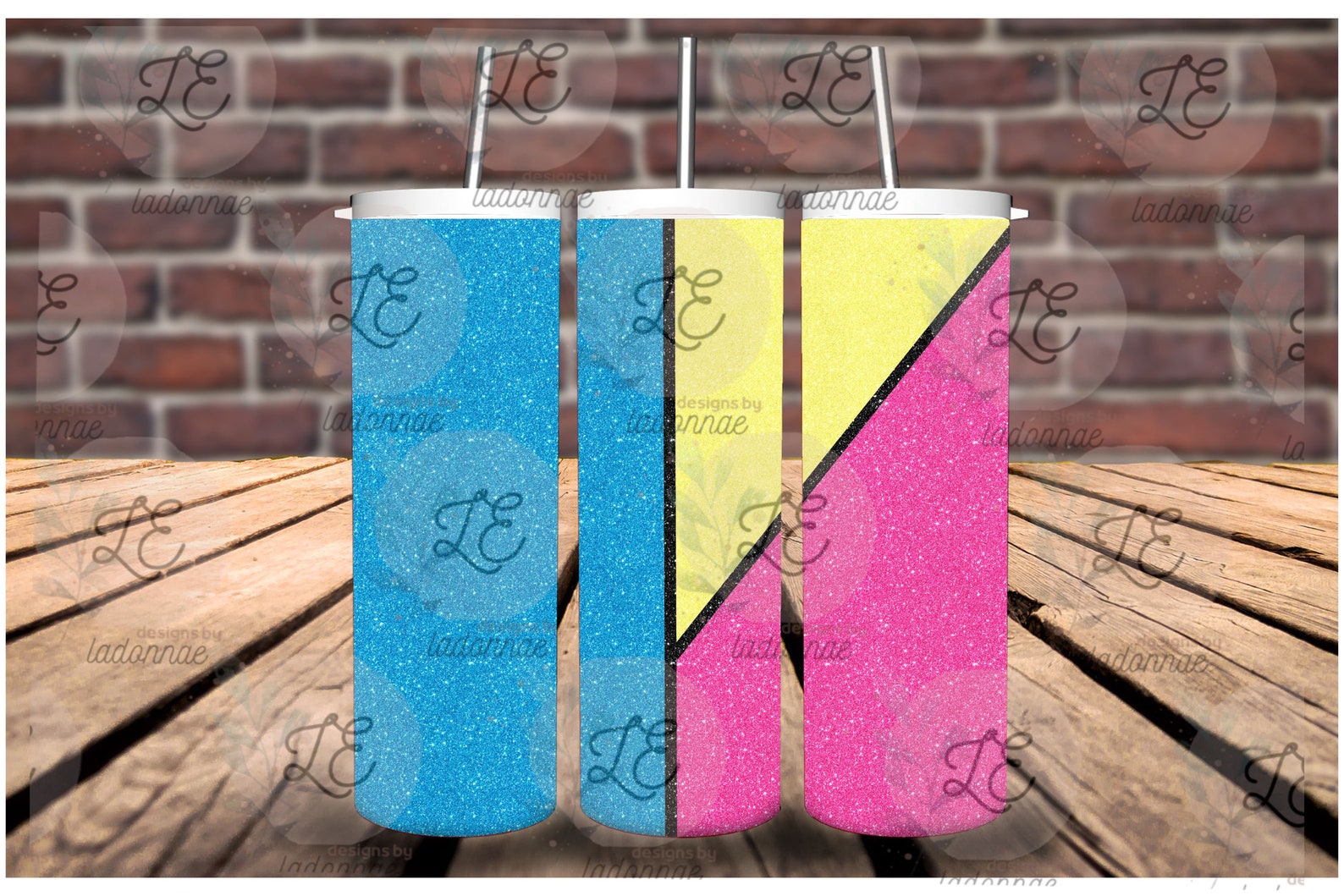 Canva Templete 20oz Tumbler Split Frame, Drag and Drop, Add Your Own ...