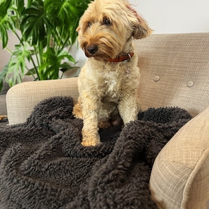 Extra Large Fluffy Dog Snuggle Blanket, Dog Couch Sofa Cuddling Throw ...