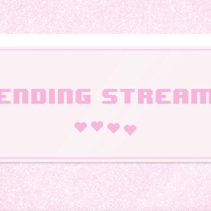 Animated Twitch Streaming Screens / 3x Pink Glitter Pixel Animated ...