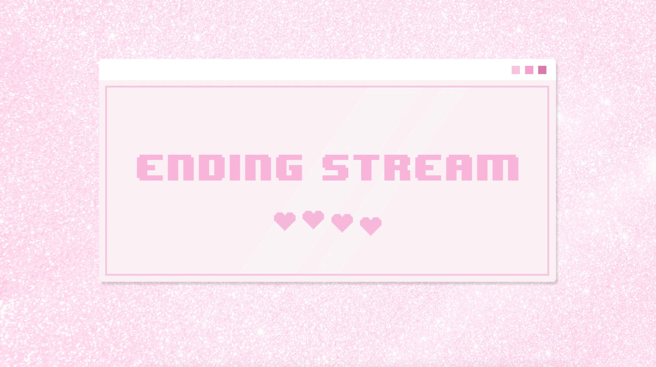Animated Twitch Streaming Screens / 3x Pink Glitter Pixel Animated ...