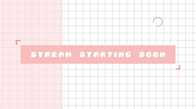Cute Animated Twitch Streaming Screens / 3x Cute Pink Aesthetic ...