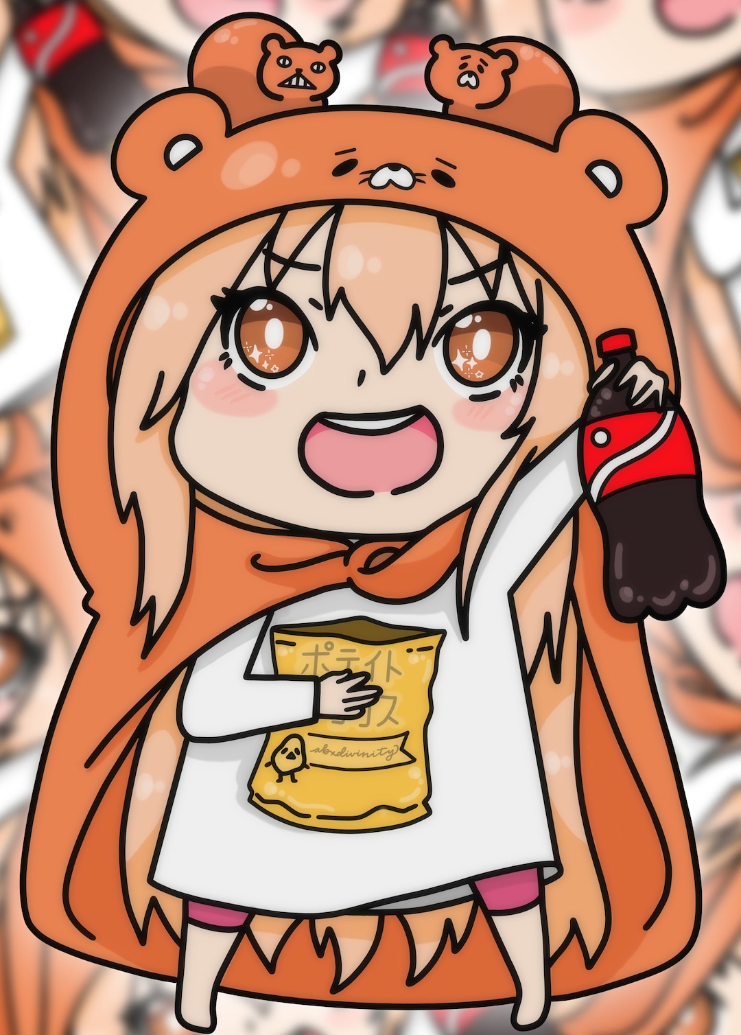 Umaru Hamster Sticker - Etsy