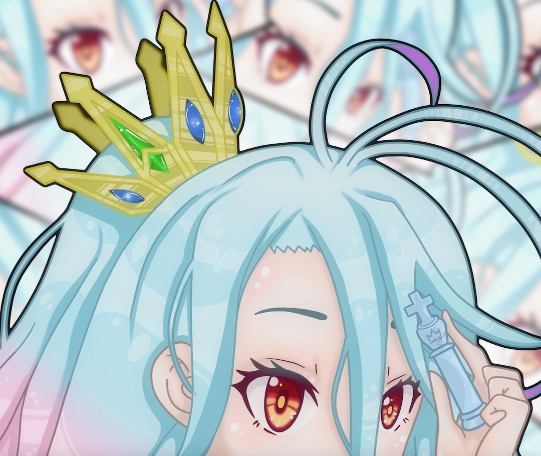 Queen of Games Peeker Sticker - Etsy