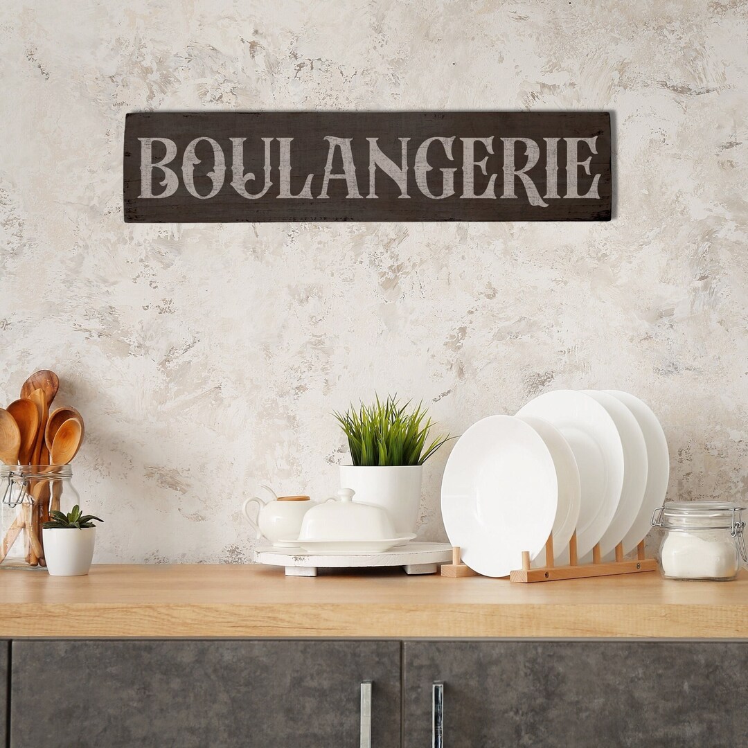Design Options! Reclaimed Wood Boulangerie Sign. French Country Wall ...