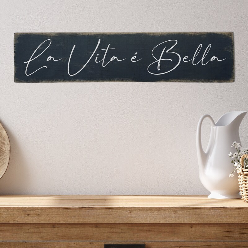 Italian Wood Sign - Etsy