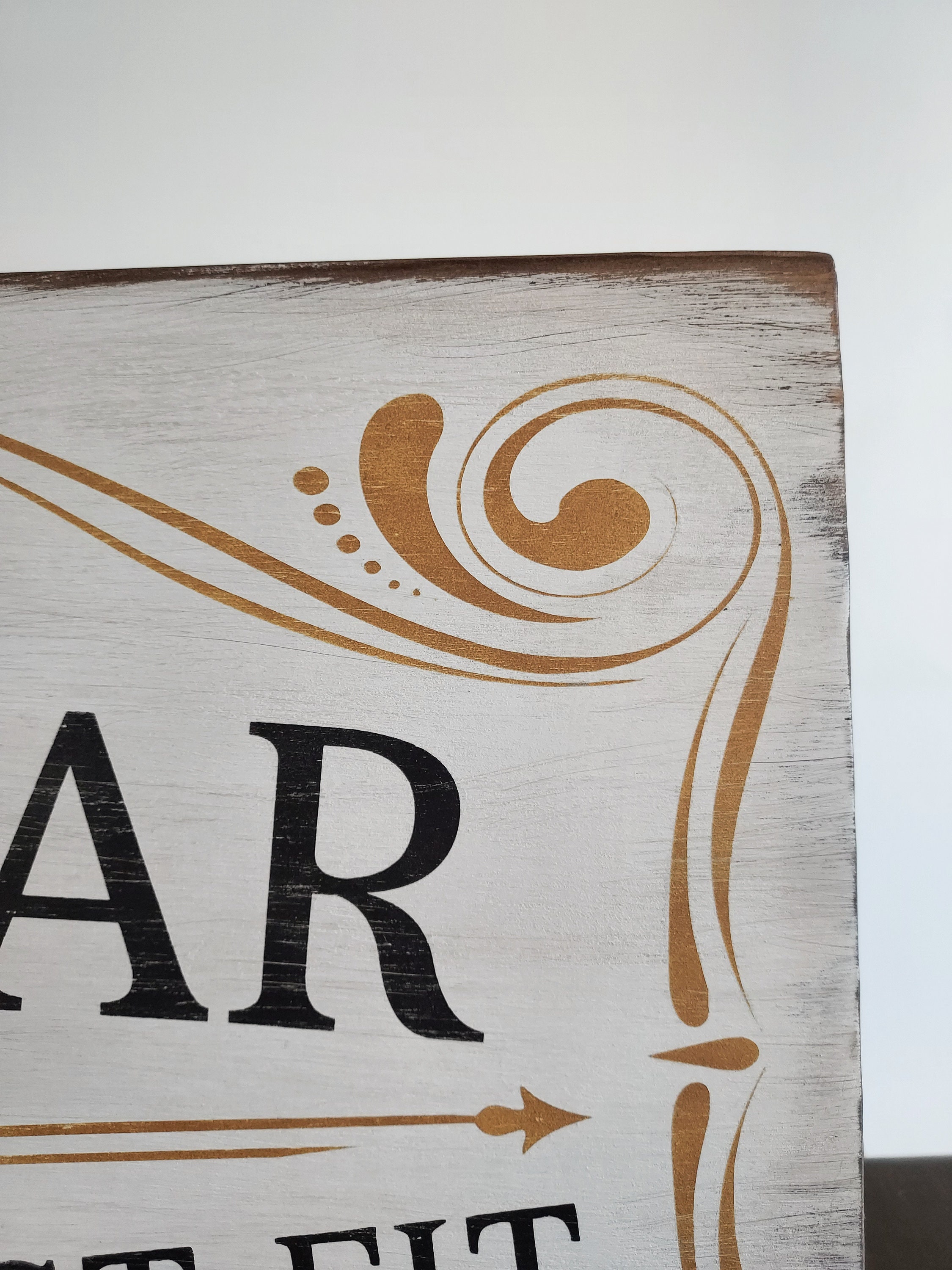 Antique Style Denim Bar Display Sign for Jean Pants and Denim - Etsy