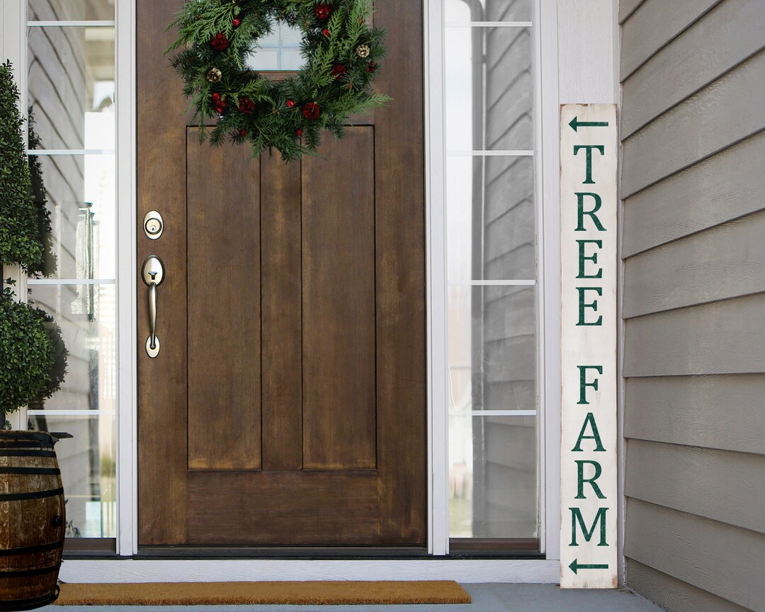 Rustic Antique Style Tree Farm Sign With Arrows. Handcrafted From ...