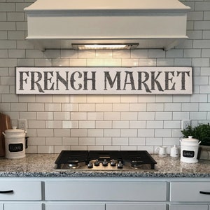 36" French Market Sign. Color Options! Authentically Rustic Kitchen ...