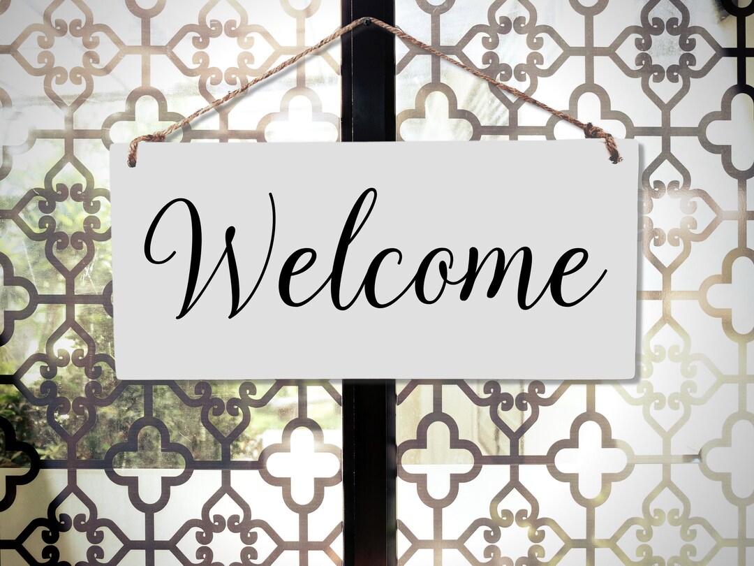 Double Sided Custom Hanging Sign With Jute Twine. Hand Painted ...