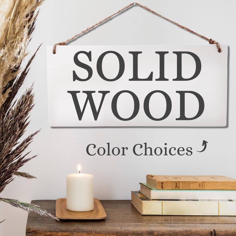 Hanging Wood Sign - Etsy