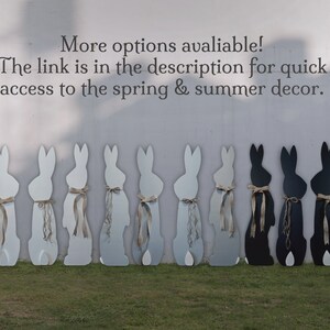 Large Black Porch Leaner Rabbit Handcrafted From Solid Wood. Outdoor or ...